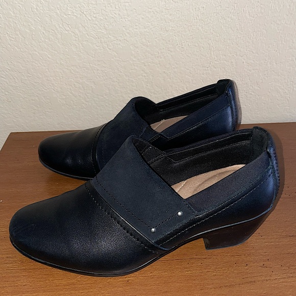 Clarks | Shoes | Clarks Black Heel | Poshmark
